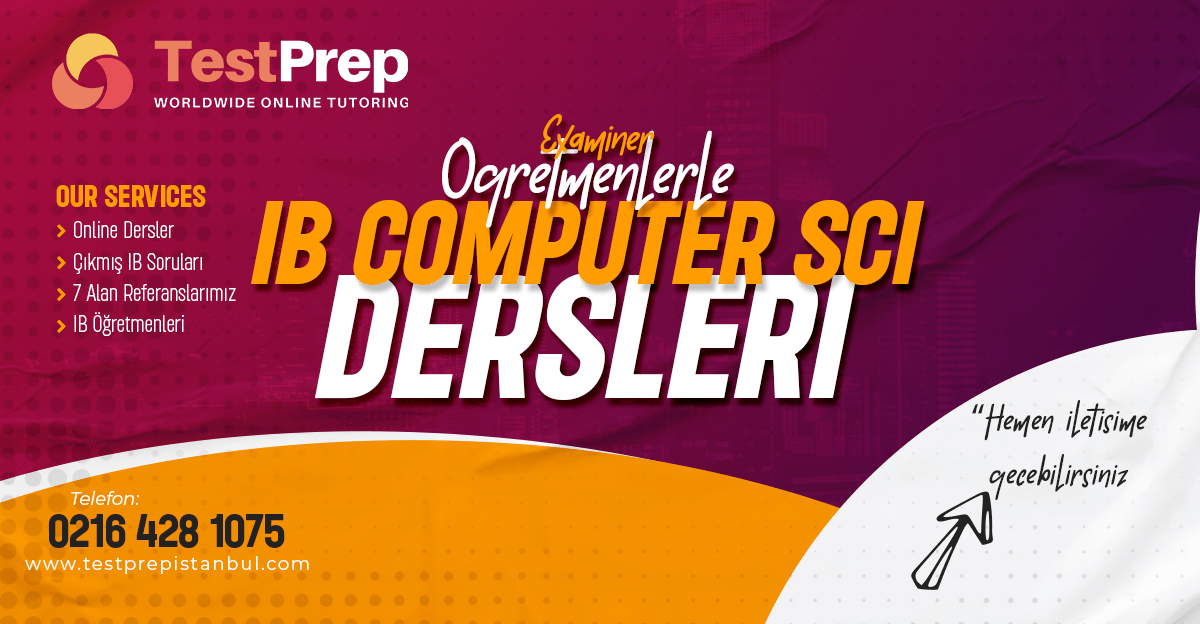 IB Computer Science Özel Ders | En İyi IB CS Kursuyla 7/7